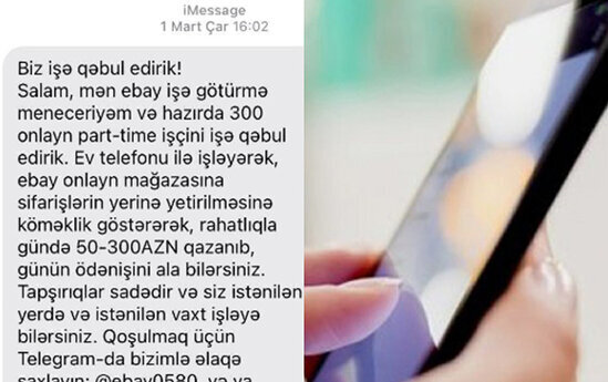 Bu mesajlardan sizə də gəlir? - Ehtiyatlı olun! - FOTO