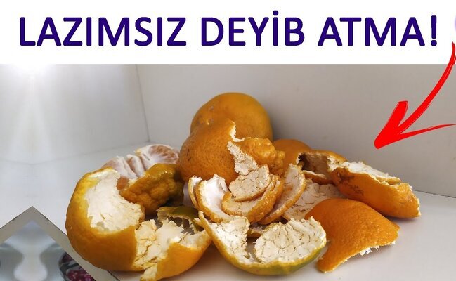 Mandarinin qabıqlarını atmayın - FAYDALARI - VİDEO